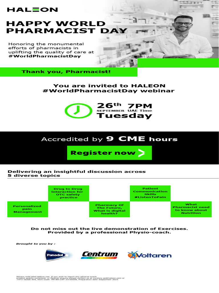 9 CME Haleon World Pharmacists Day Webinar Short | PDF