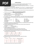 Integrated Rate Law & Arrhenius Worksheet | PDF | Reaction Rate ...