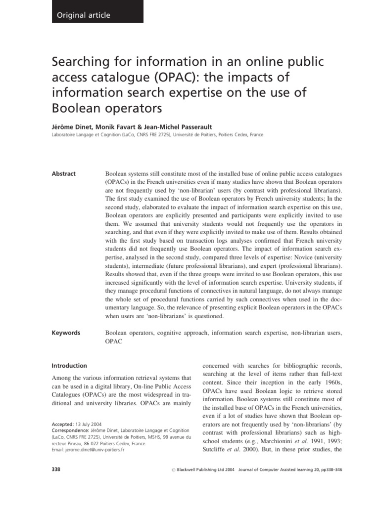 Dinet Et Al-2004-Journal of Computer Assisted Learning | PDF ...