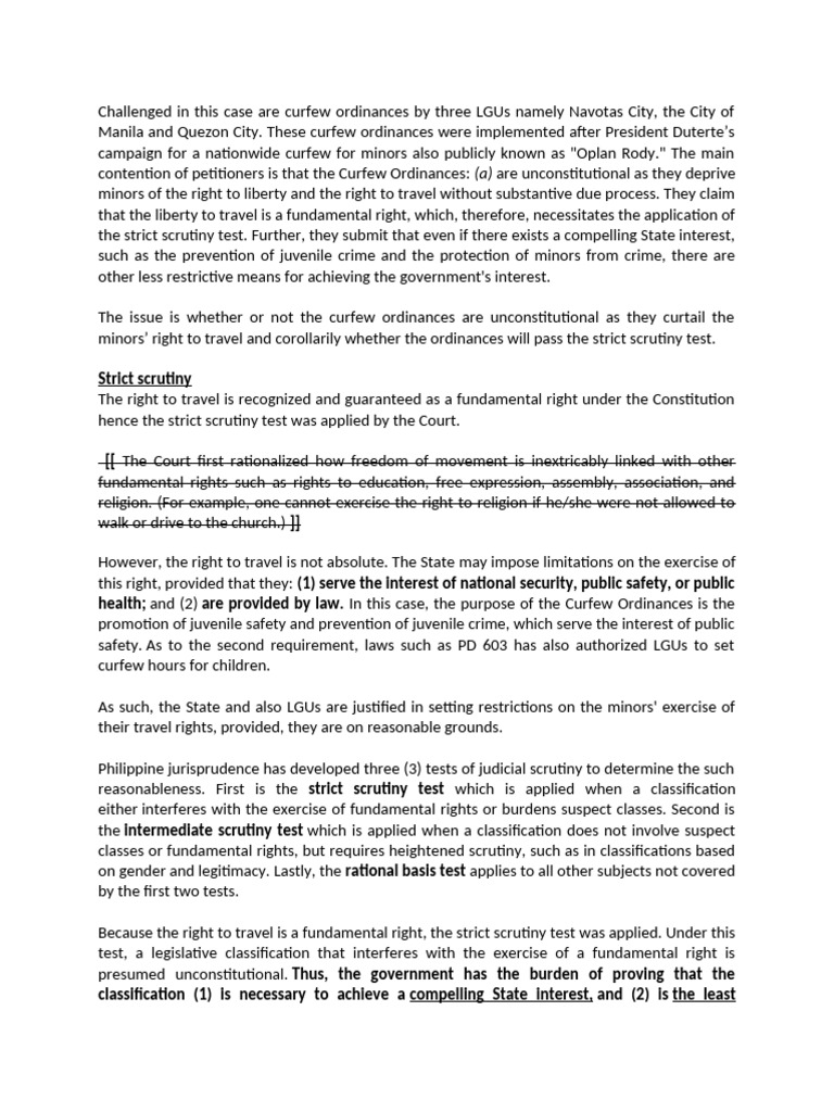 SPARK vs. QC | PDF | Strict Scrutiny | Intermediate Scrutiny