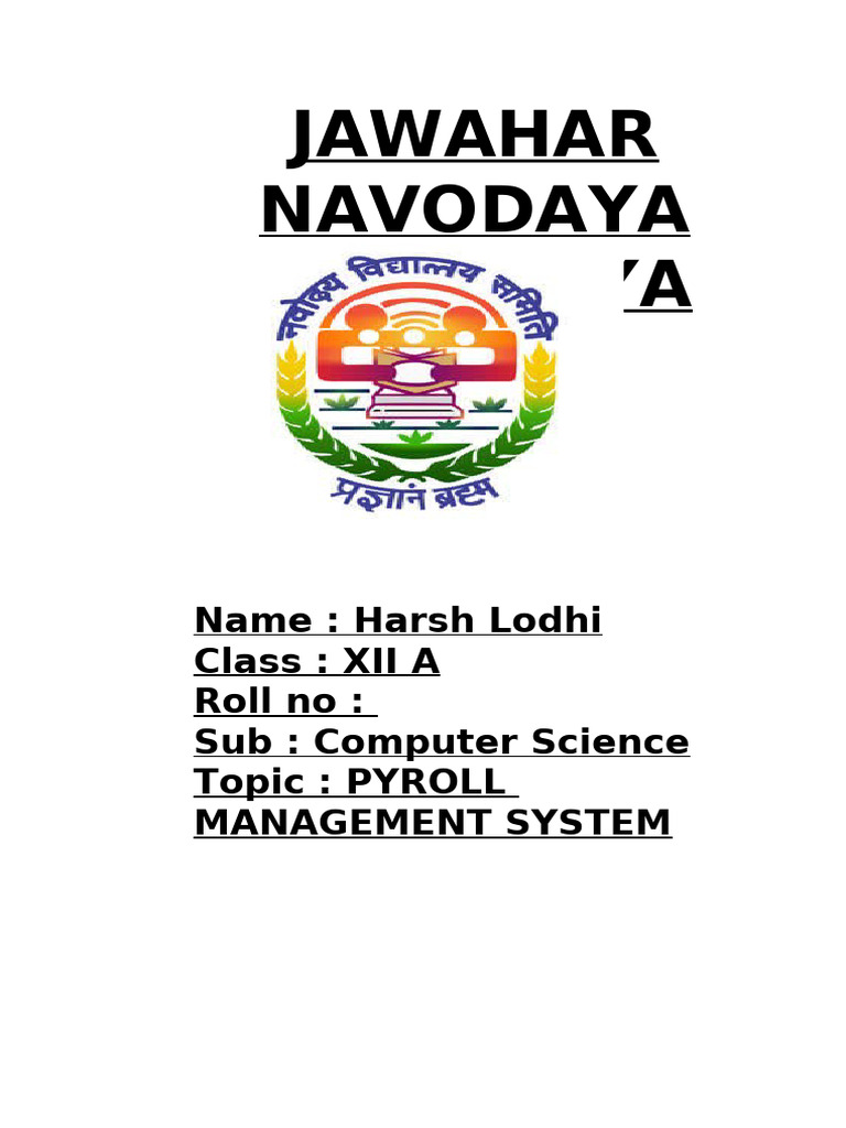 Payroll Management System Corrected Pdf Payroll Data Management