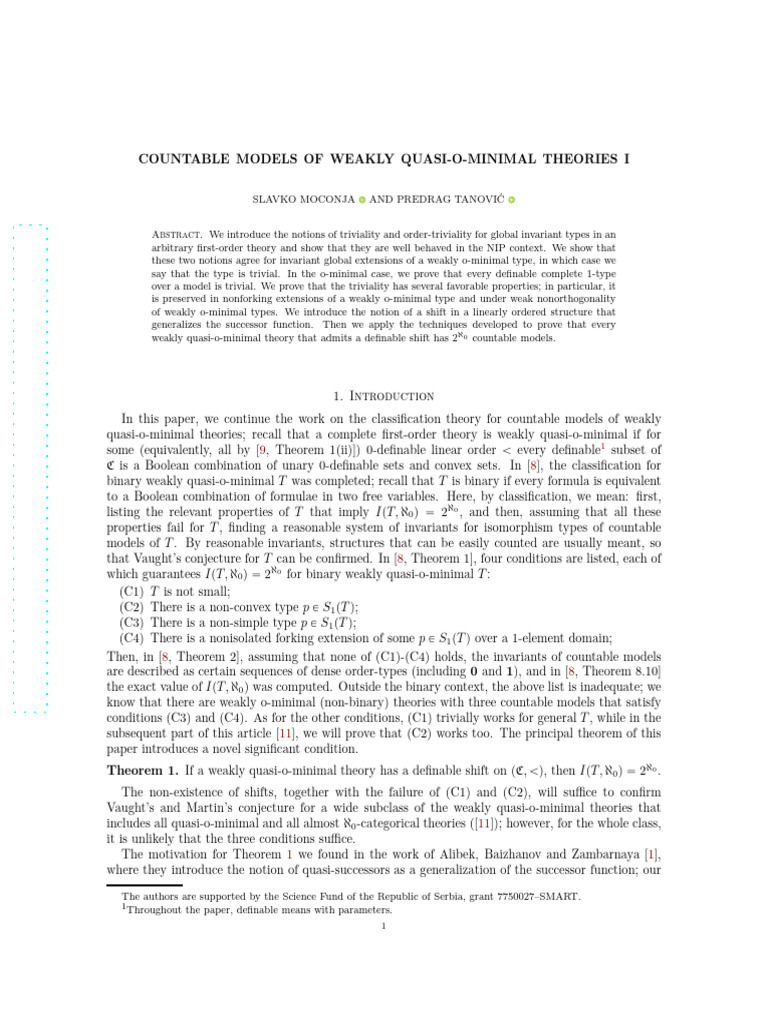 2412.20589v1 | PDF | Interval (Mathematics) | Model Theory
