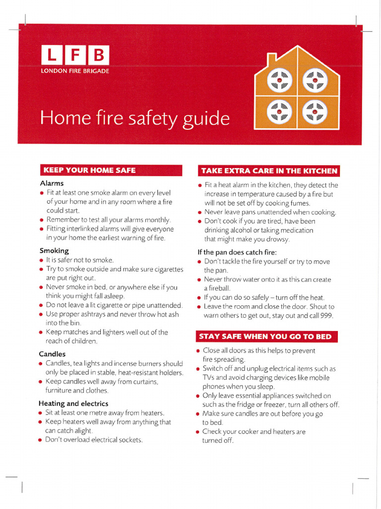 London Fire Brigade Fire Safety 1 | PDF