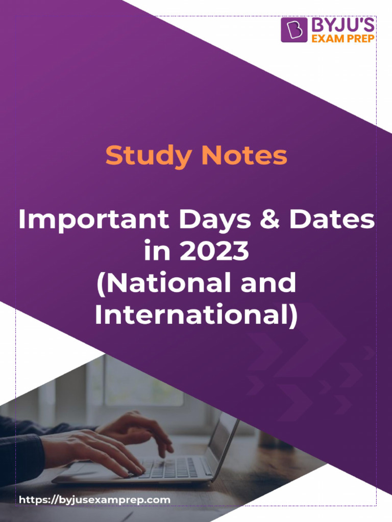 Important Days Dates PDF 66 | PDF