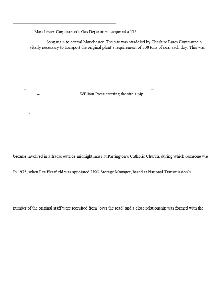 Partington LNG Storage | PDF | Liquefied Natural Gas | Natural Gas