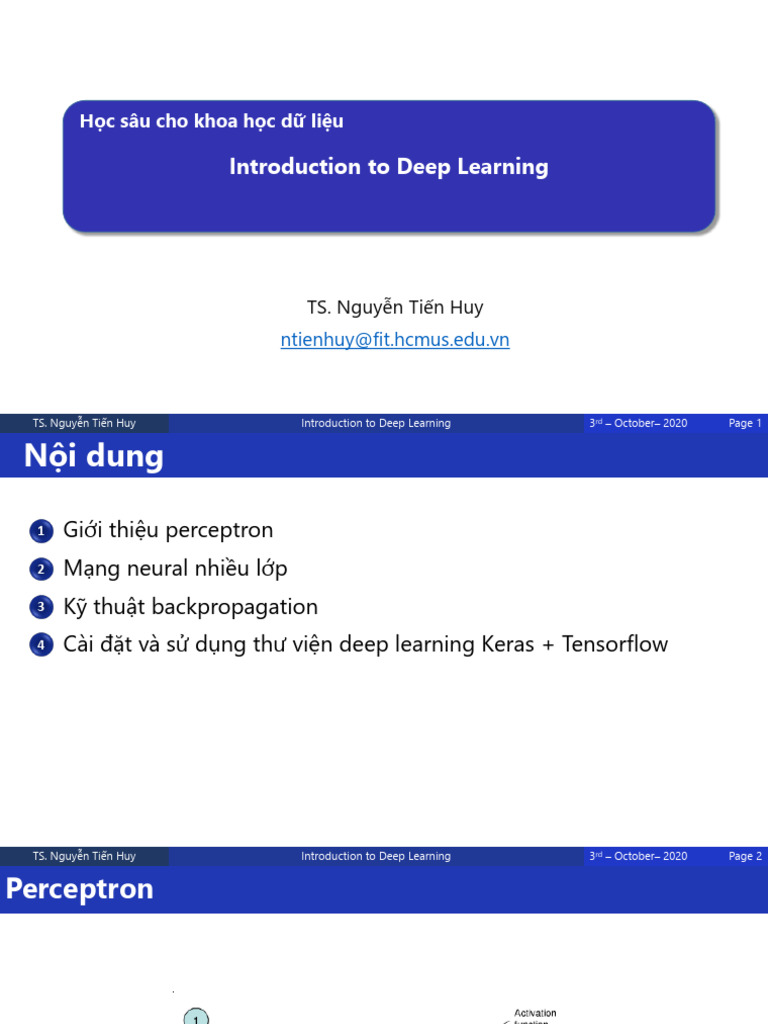 B02.IntroductionToDL | PDF | Deep Learning | Artificial Neural Network