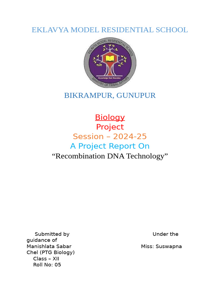 Eklavya Model Residential School | PDF
