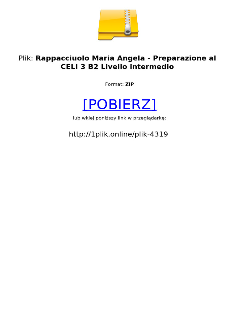 Rappacciuolo Maria Angela - Preparazione Al CELI 3 B2 Livello Intermedio | PDF