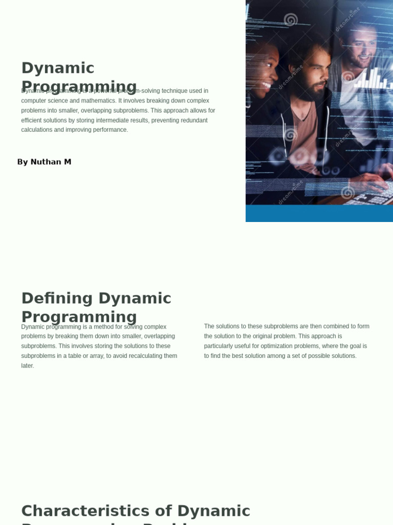 Dynamic-Programming - PPTX 20241230 132508 0000 | PDF | Dynamic Programming | Computer Programming