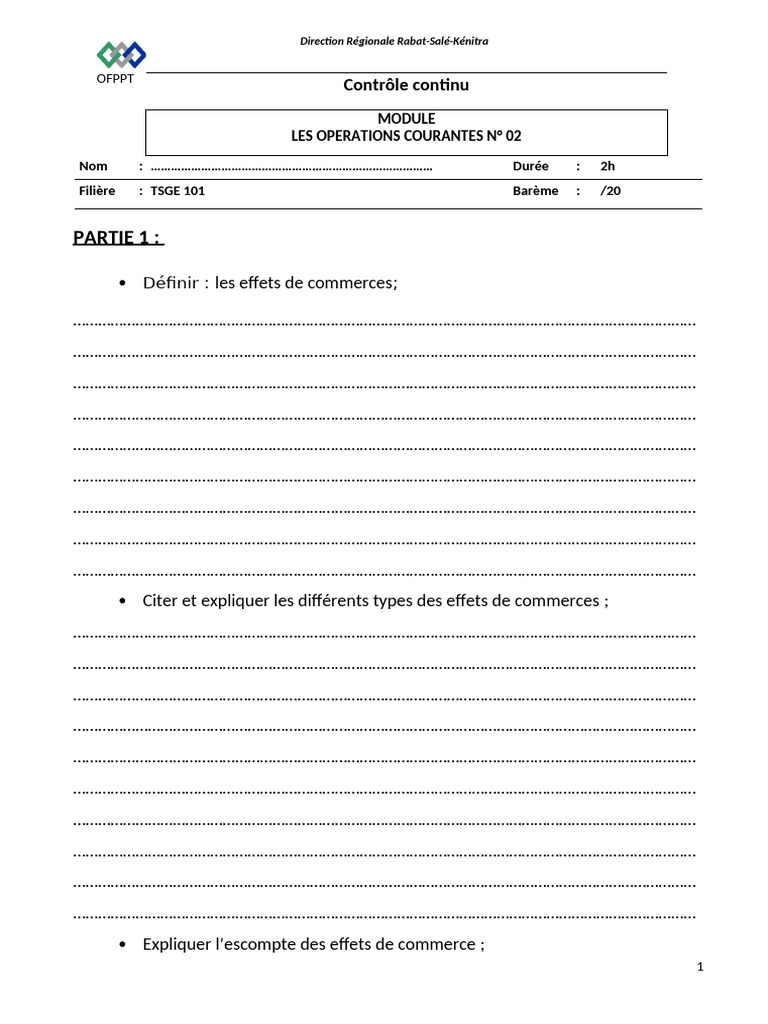 Contrôle Continu 2 | PDF