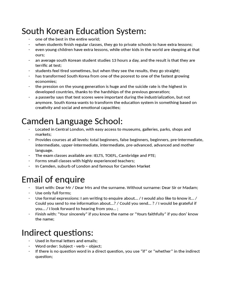 South Korean Education System | PDF