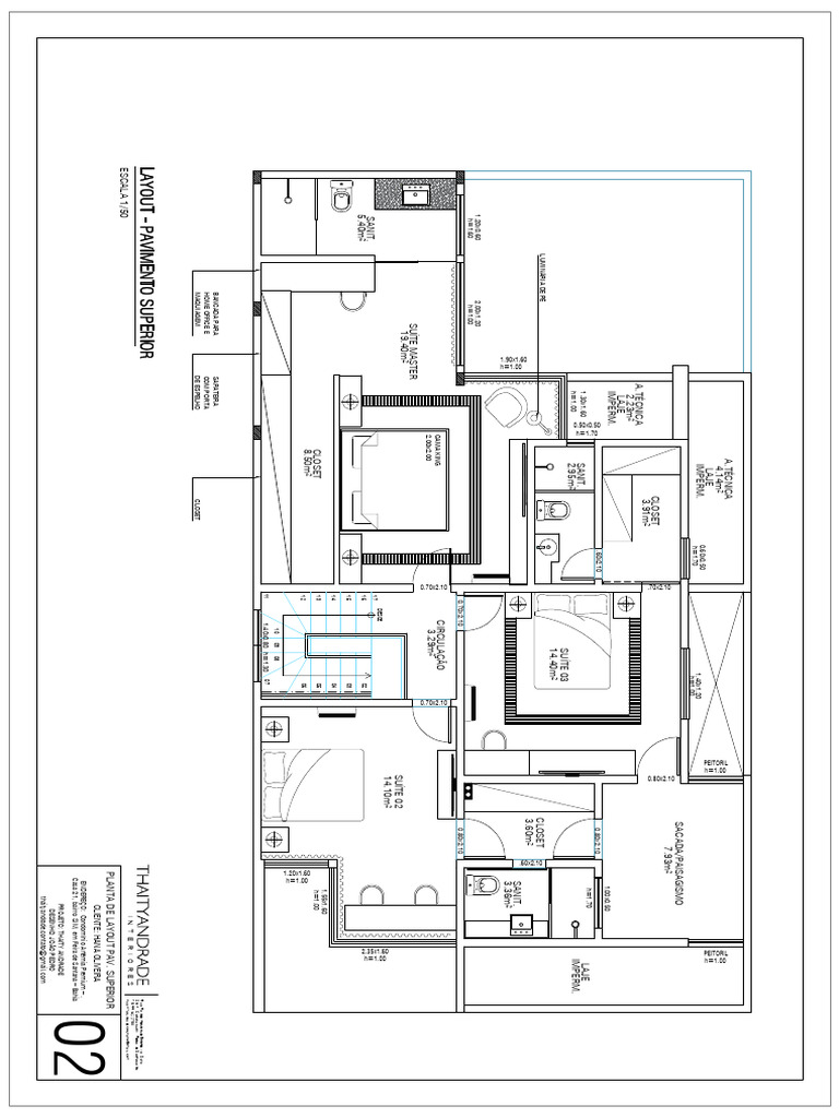 Planta de Layout Suíte e Closet | PDF