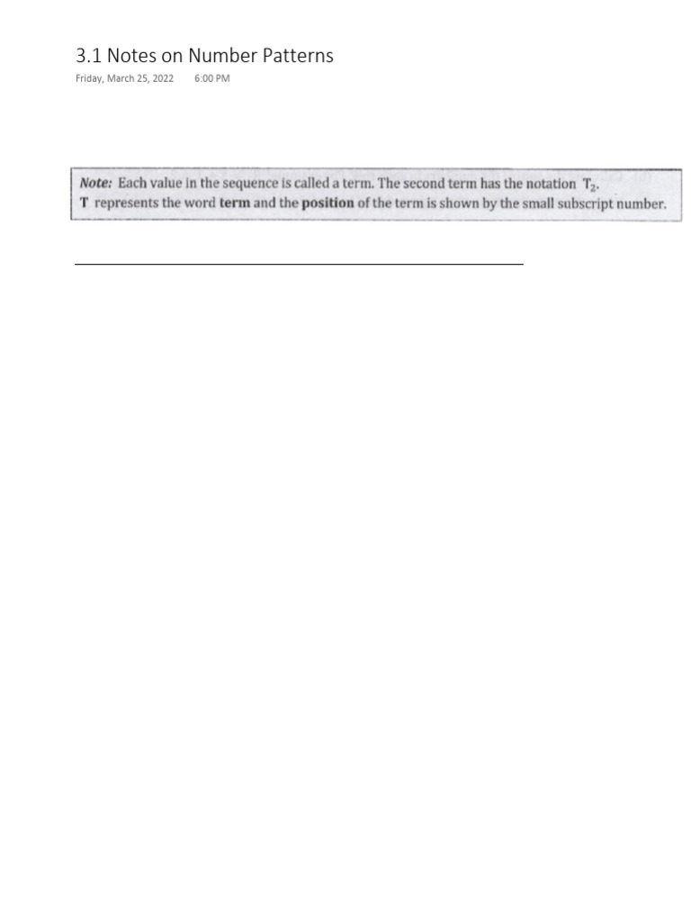 Numeric Patterns with Constant Difference | PDF