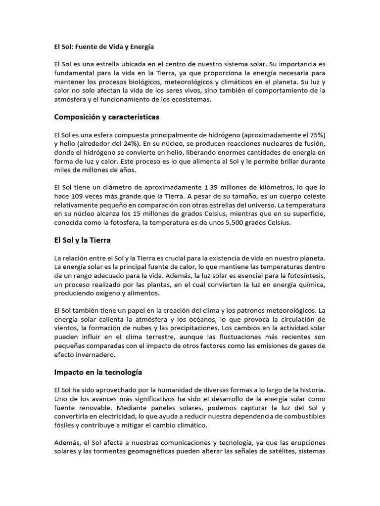 El Sol Pdf Dom Tierra