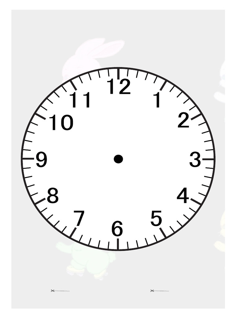 Colorful Make Your Own Clock Mathematics Worksheet | PDF
