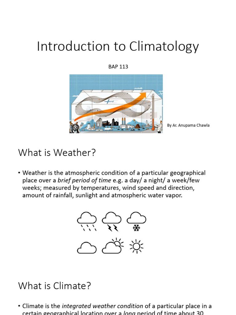 Introduction To Climatology-1 | PDF | Climate | Greenhouse Effect