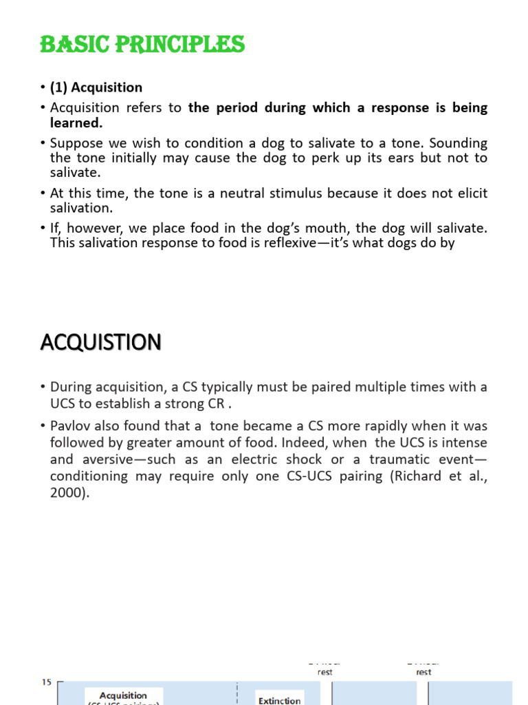 Basic principles OF CLASSICAL CONDITIONING | PDF | Classical ...