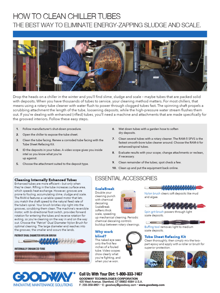 Effective Chiller Tube Cleaning Guide | PDF