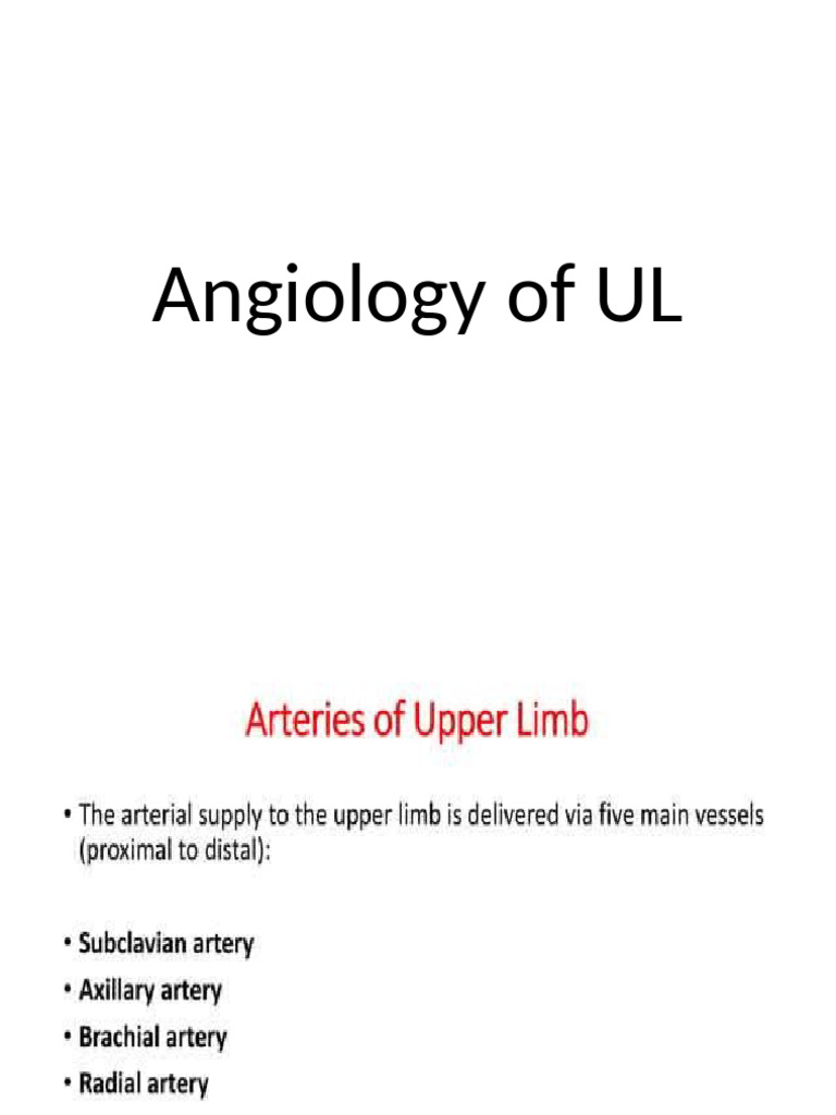 Lec#05 Ul Angiology | PDF