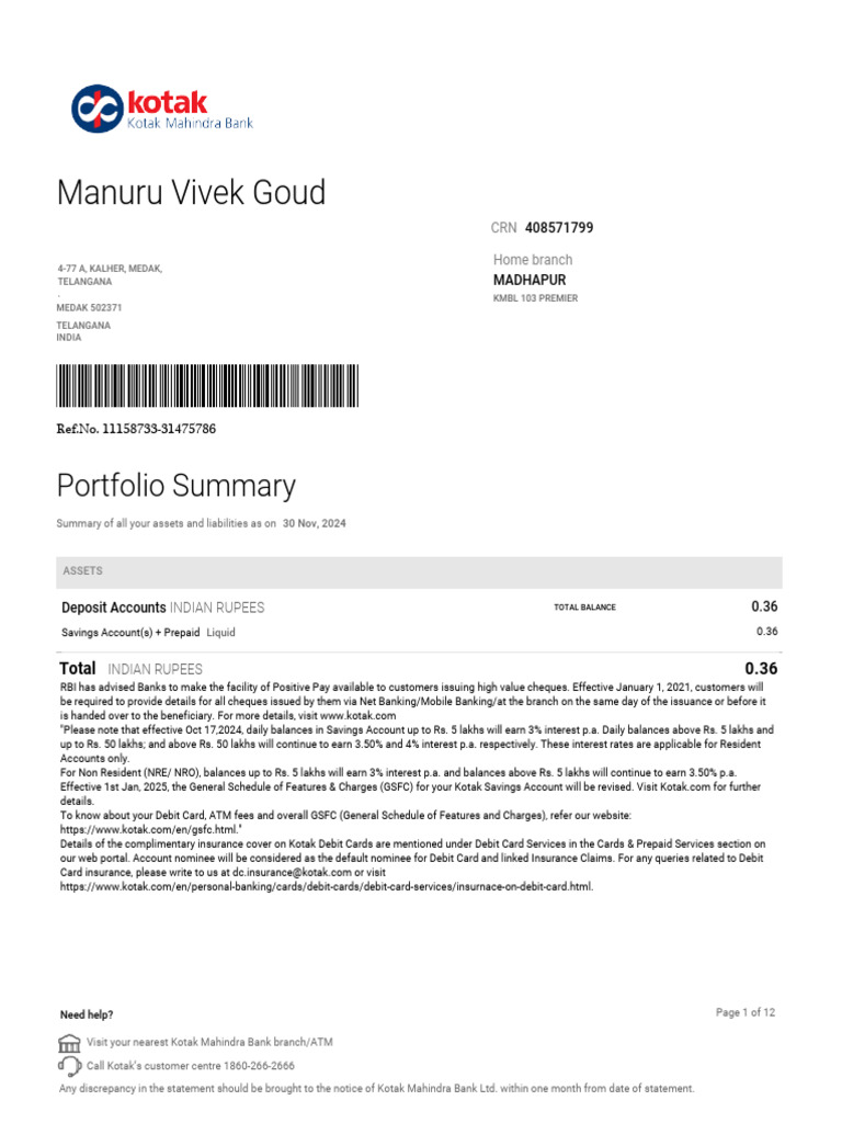 2024 12 15 21 17 14nov 24 - 502371 | PDF | Banks | Debit Card