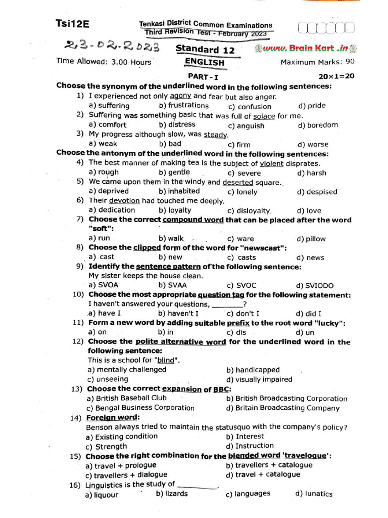 Brainkart_TN 12th English EM 3rd Revision Exam Question Paper 2022-2023 - Tenkasi District.bin ...