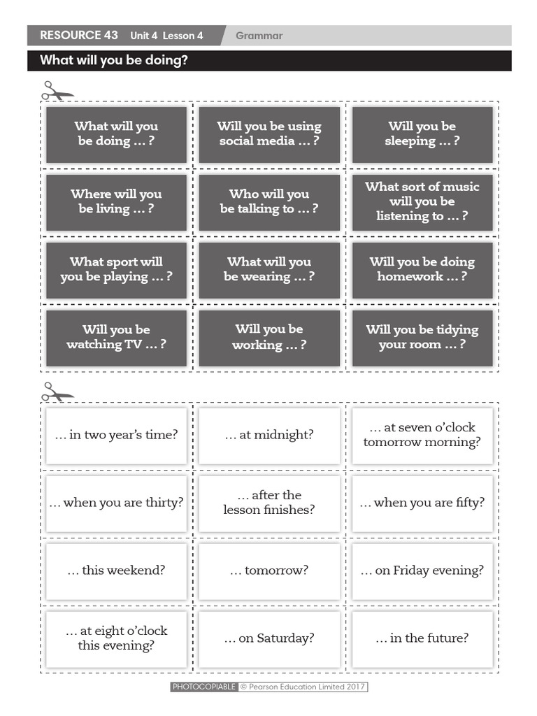 Future Activities Grammar Exercise | PDF