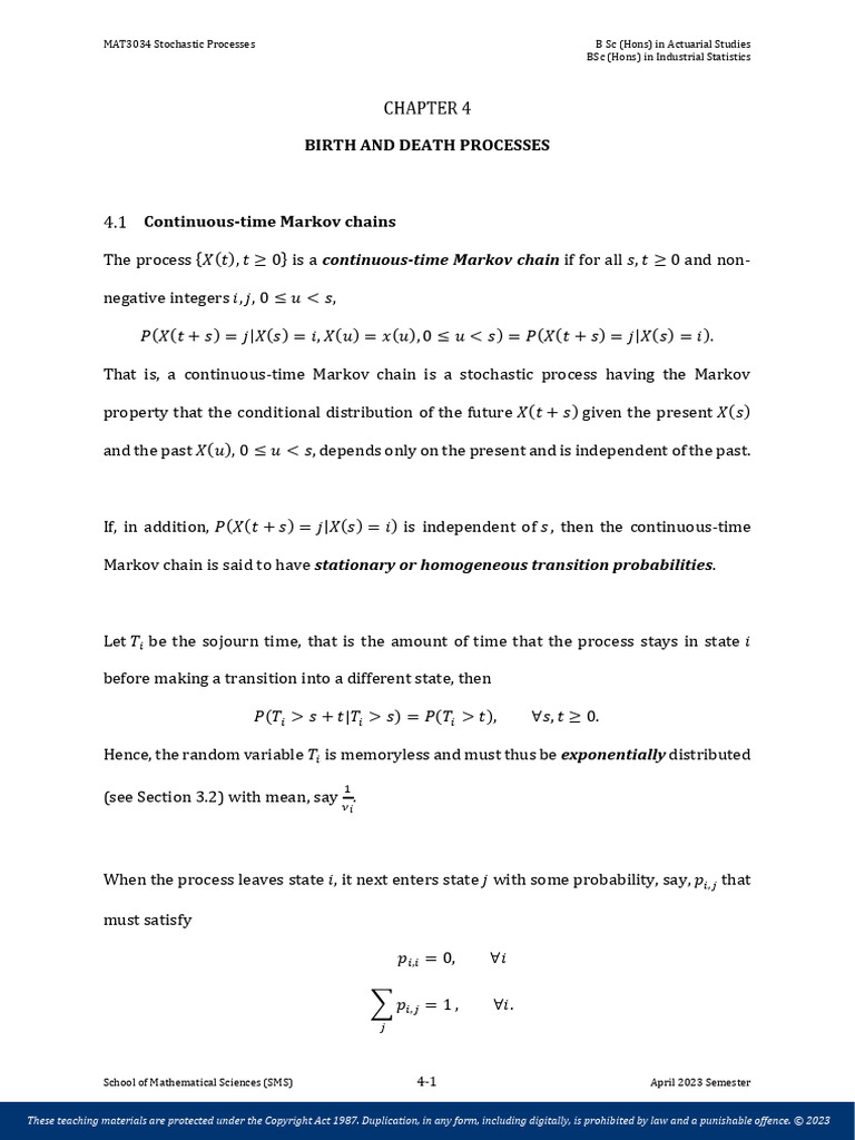 chap4 | PDF | Markov Chain | Stochastic Process