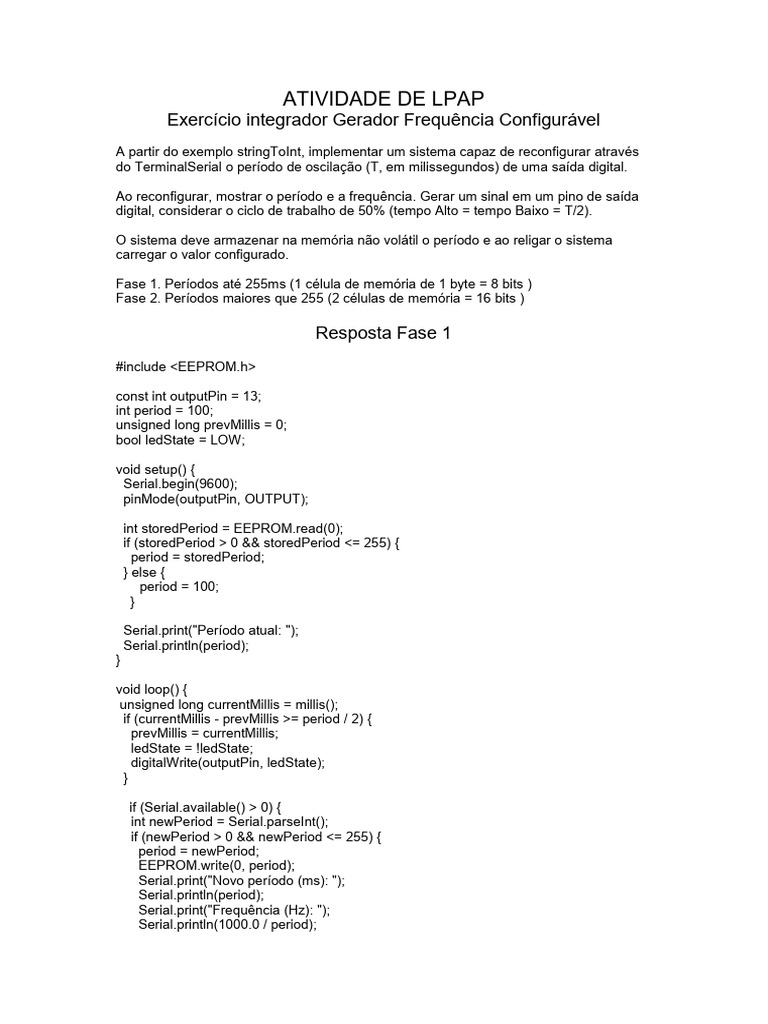 Atividade de Lpap | PDF | Armazenamento de dados de computador ...