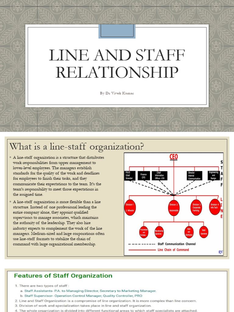 Line and Staff | PDF
