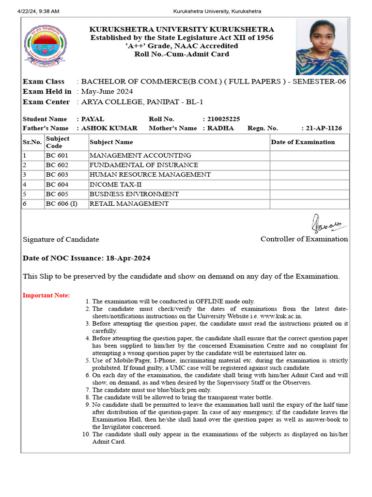 Ac B.com 6th Sem Removed | PDF | Business