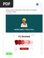 When Great Trees Fall | PDF | Poetry | Maya Angelou