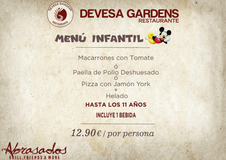 Menu Infantil | PDF