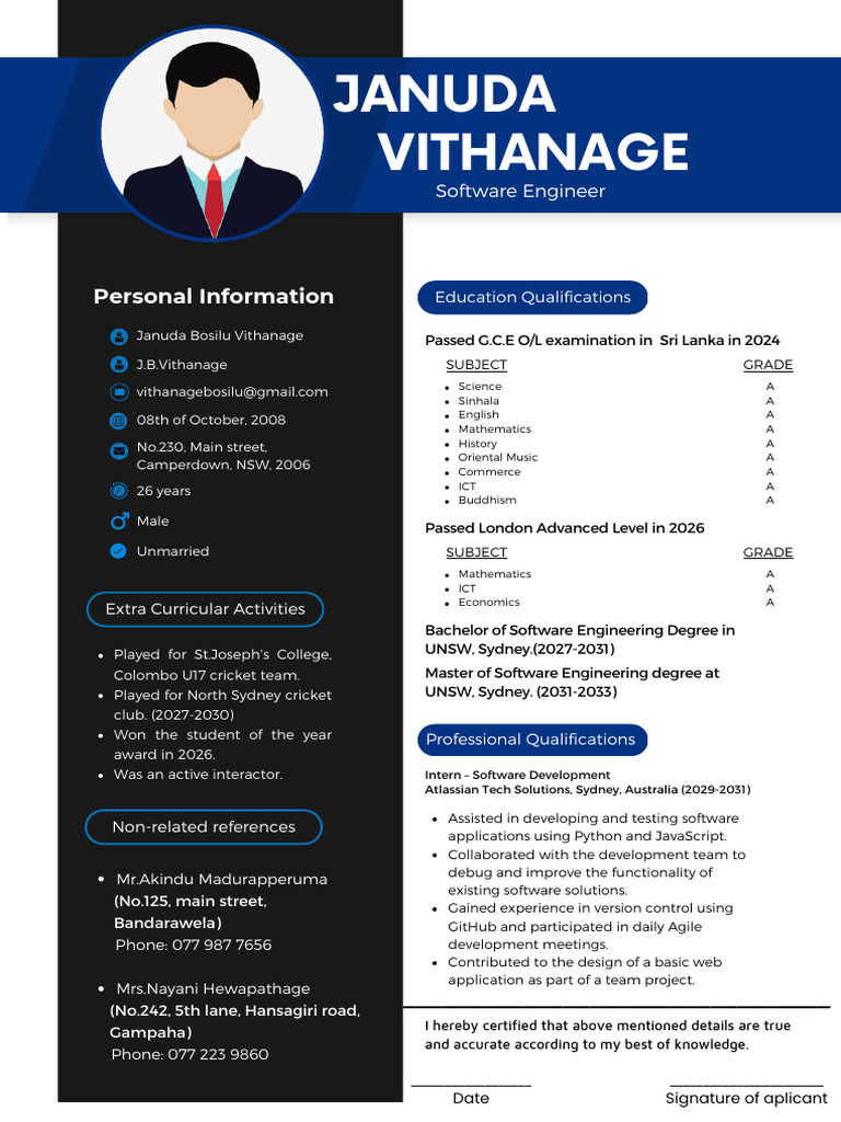 Black Modern Professional Resume (2) | PDF
