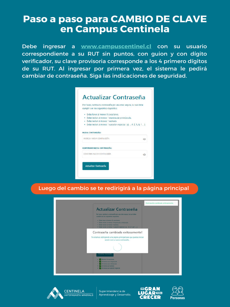 Paso A Paso Cambio de Clave | PDF