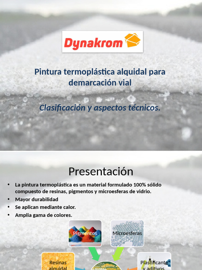 Presentacion Termoplástica Intertraffic | PDF | Pintar | Pigmento