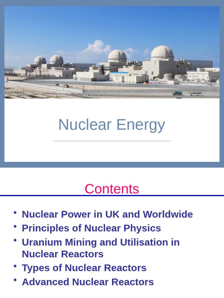 Nuclear Power 2024 With Some Fusion Slides | PDF | Atomic Nucleus | Nuclear Power