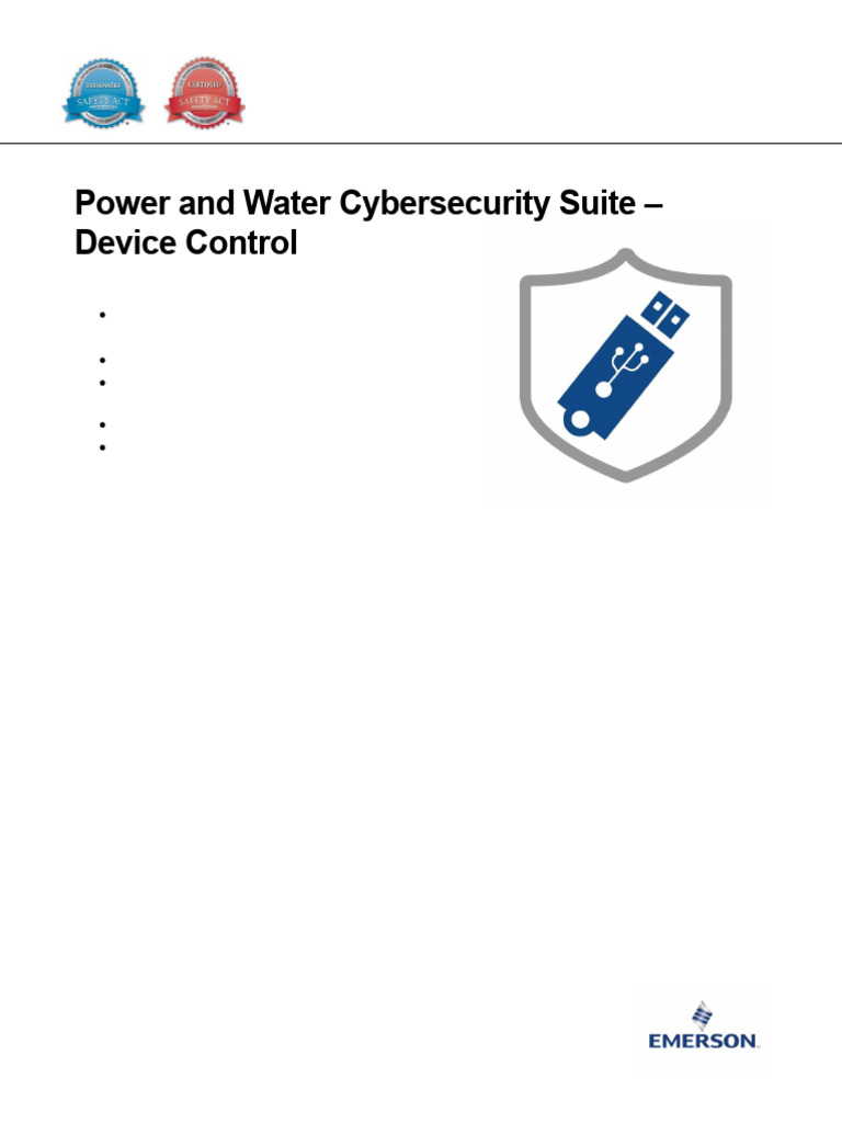 Power Water Cybersecurity Suite Device Control en 326844 | PDF ...