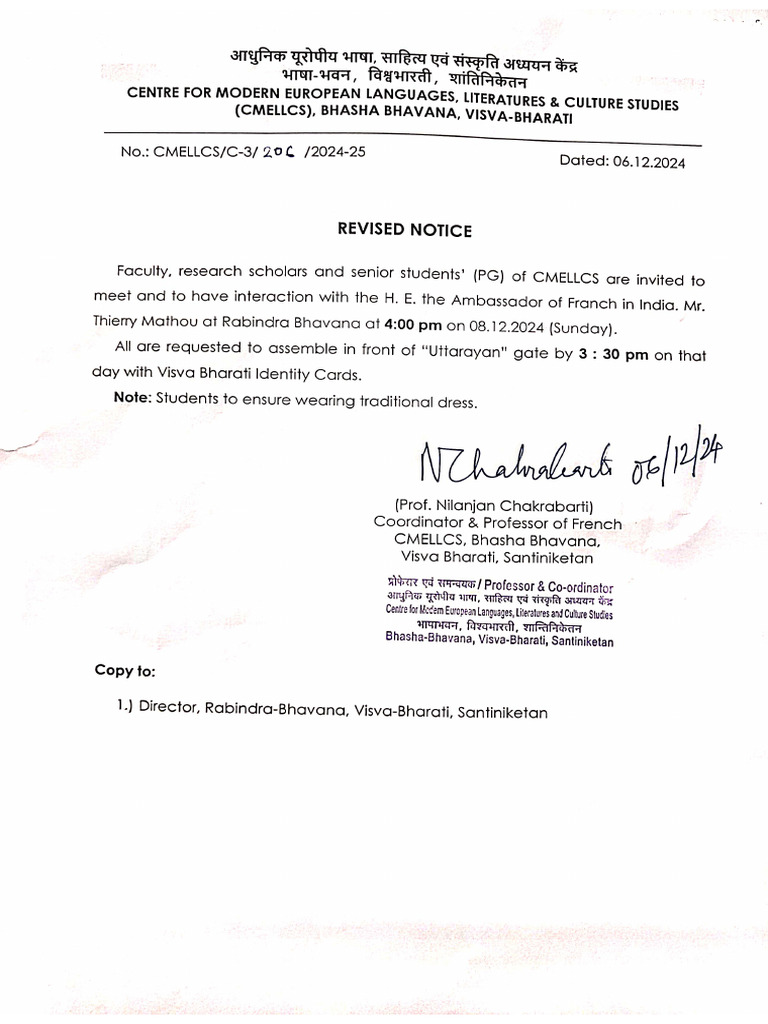 Revised Notice | PDF