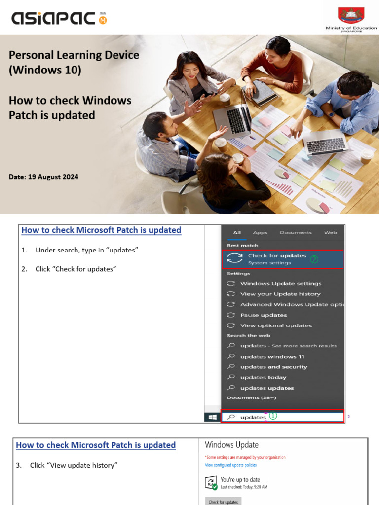 (For Windows PLDS) Quick Guide Windows 10 How To Check Windows Patch Is ...