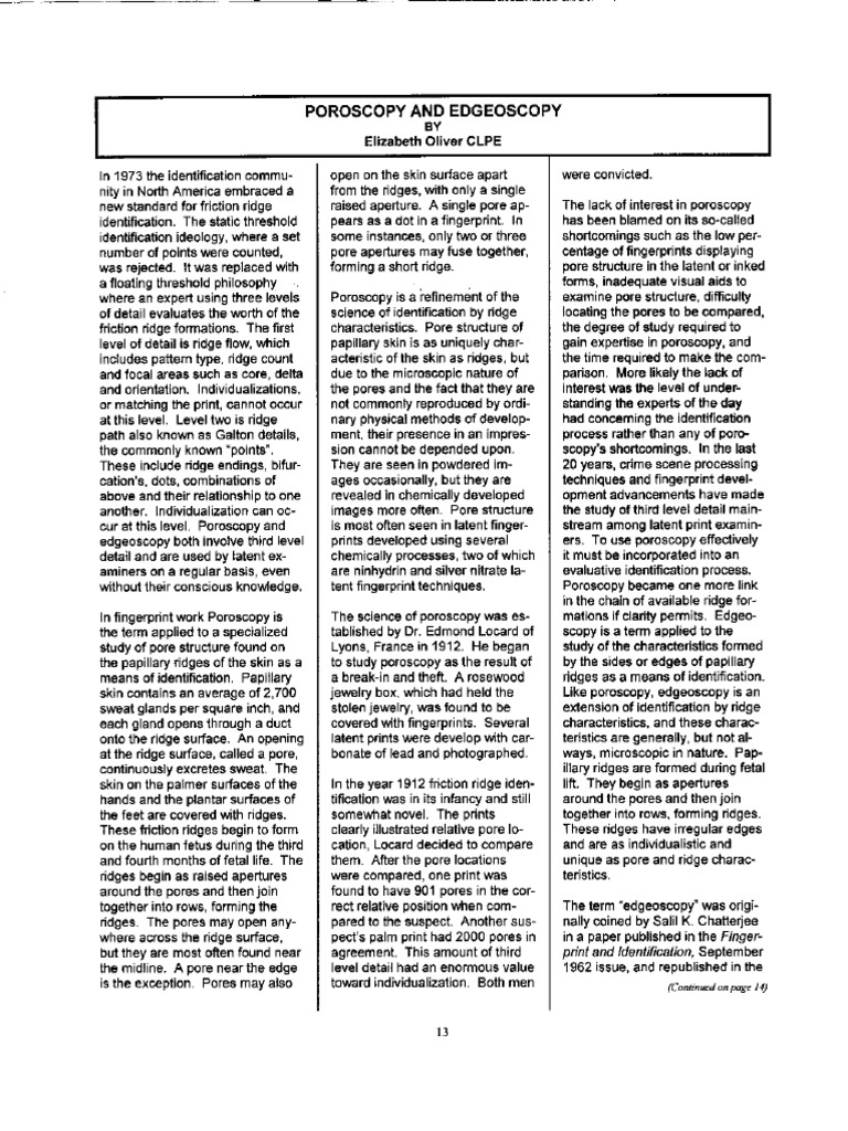 Poroscopy and Edgeos | PDF