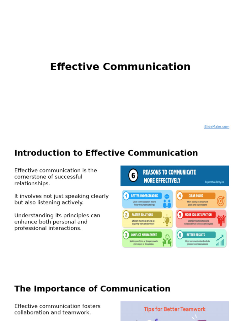 Mastering Effective Communication Skills | PDF | Communication ...