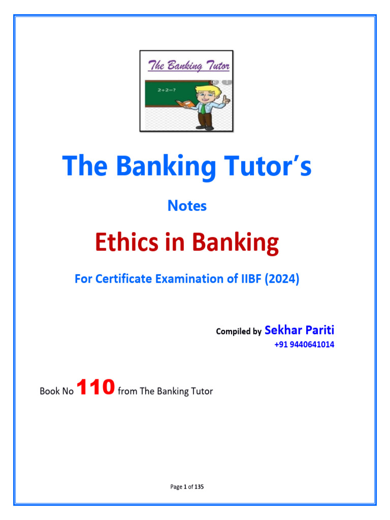 Book Ethics in Banking Notes | PDF | Morality | Relativism