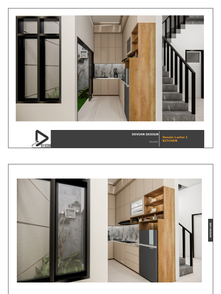 Desain + Gambar Kerja Kitchen | PDF