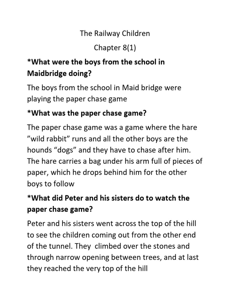 Railway Children Chapter8 | PDF