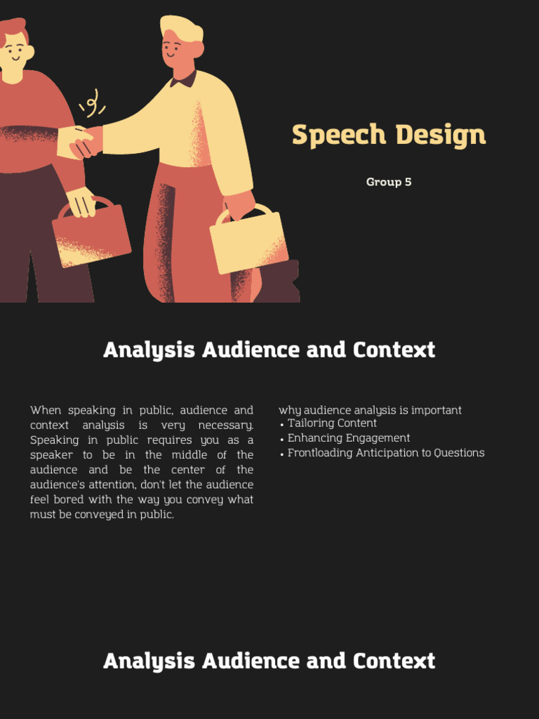 Brown and Black Textured English Elements of Communication Presentation ...