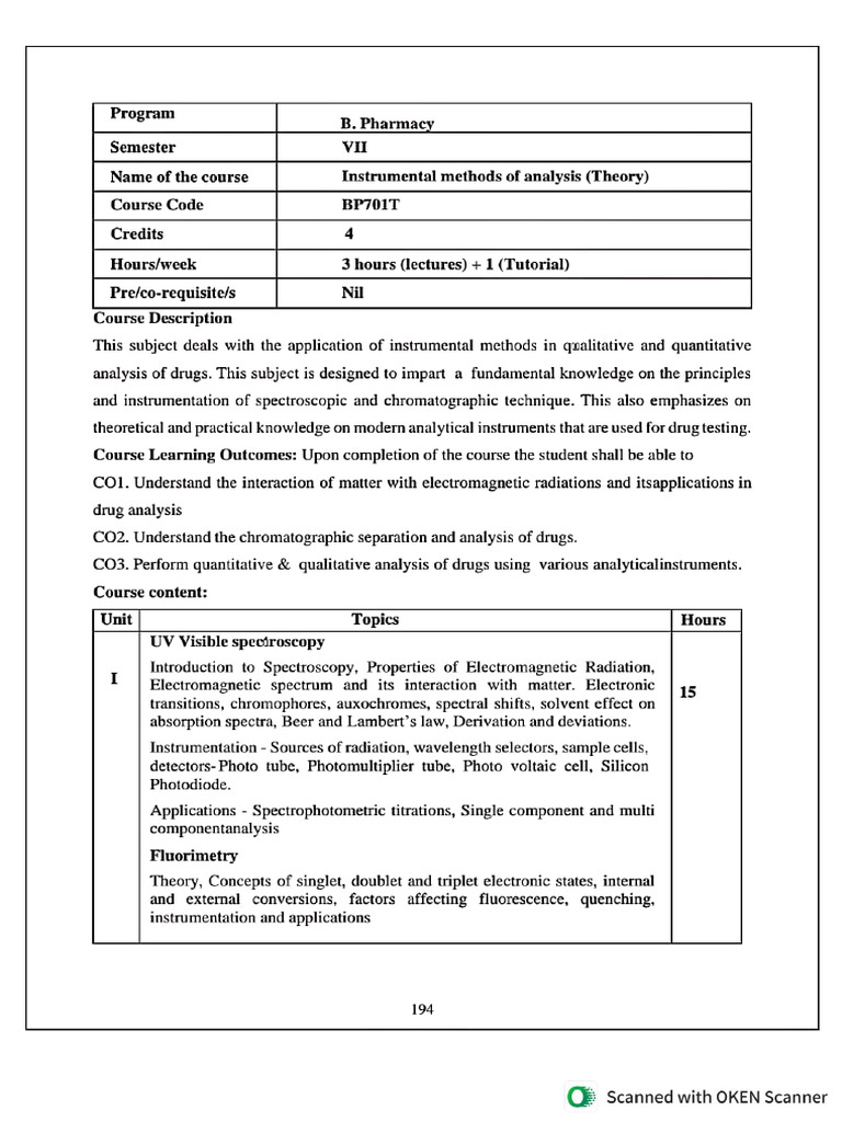 4th Year 1st SEM Syllabus | PDF