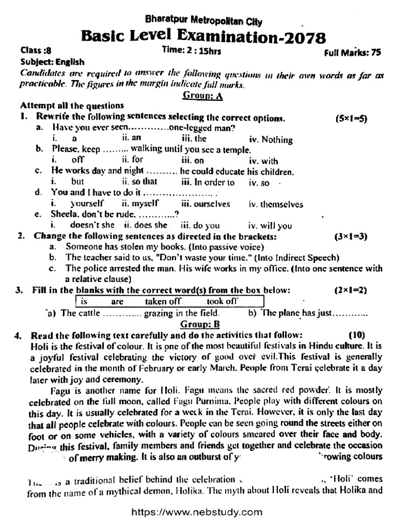 class-8-ble-english-291123-2022 | PDF