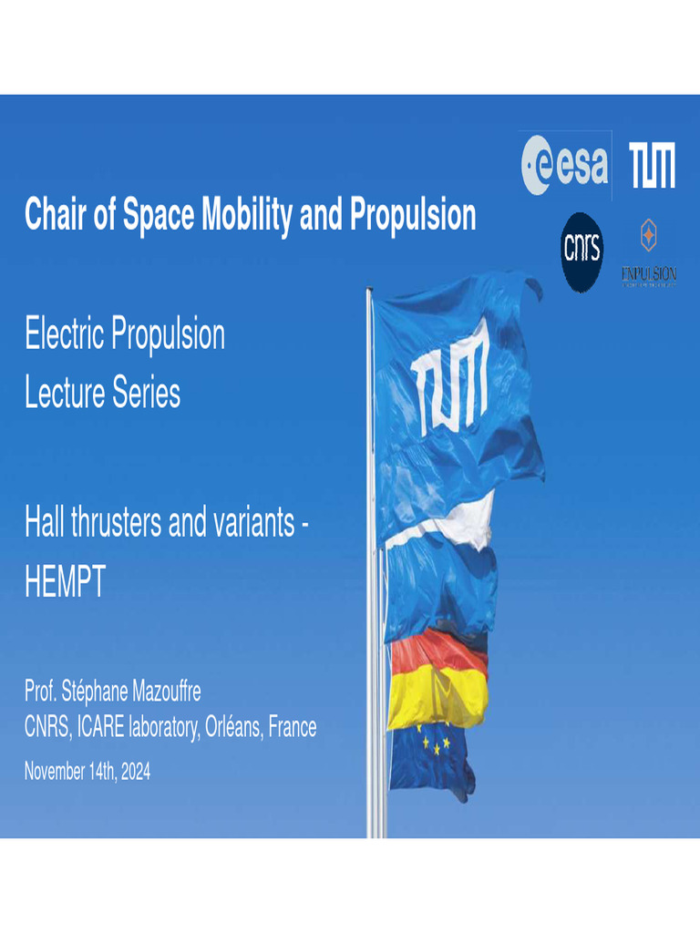 Hall Thrusters and HEMPT Overview | PDF | Spacecraft Propulsion ...