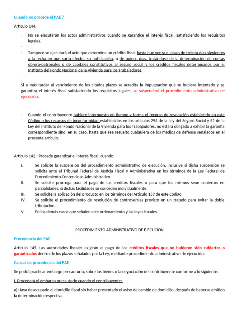 PAE, Garantia Interes Fiscal | PDF | Pagos | Bancos