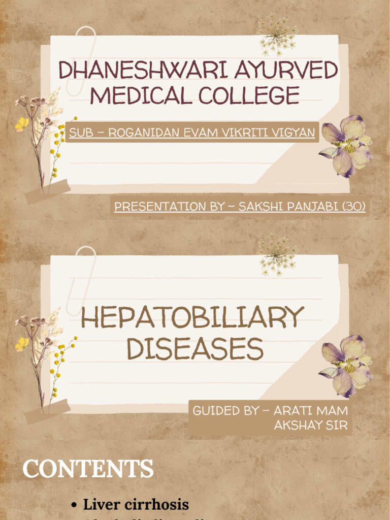 Hepatobiliary Diseases | PDF